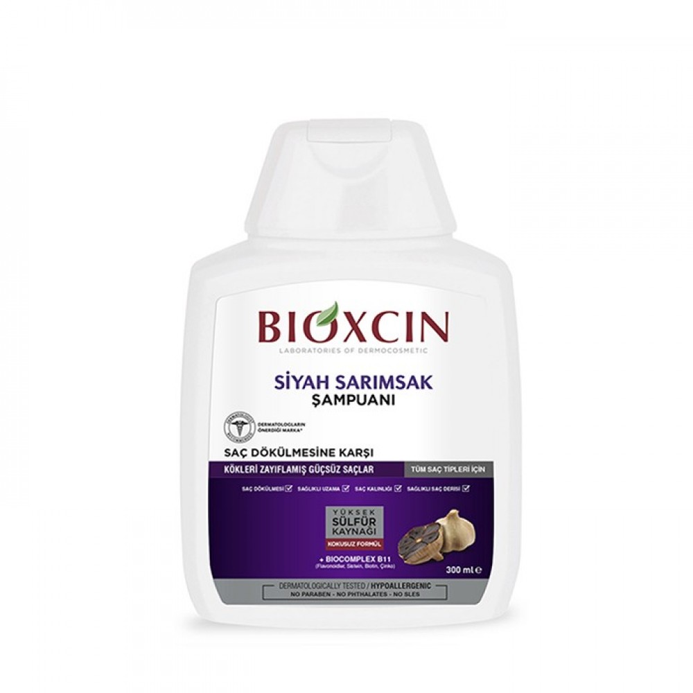 Bioxcin Black Garlic Shampoo 300 ml - turkorganics