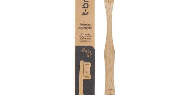 T-Brush Bamboo Toothbrush - Cream Color - turkorganics