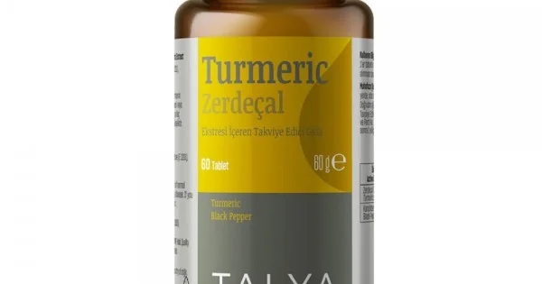 Talya Bitkisel Dietary Supplement Containing Turmeric Extract 60 ...